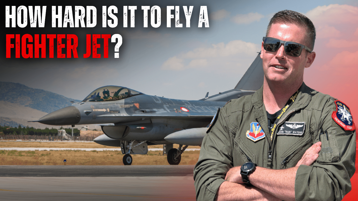 How physically challenging is flying an F16 Fighter Jet? | John "Rain"
